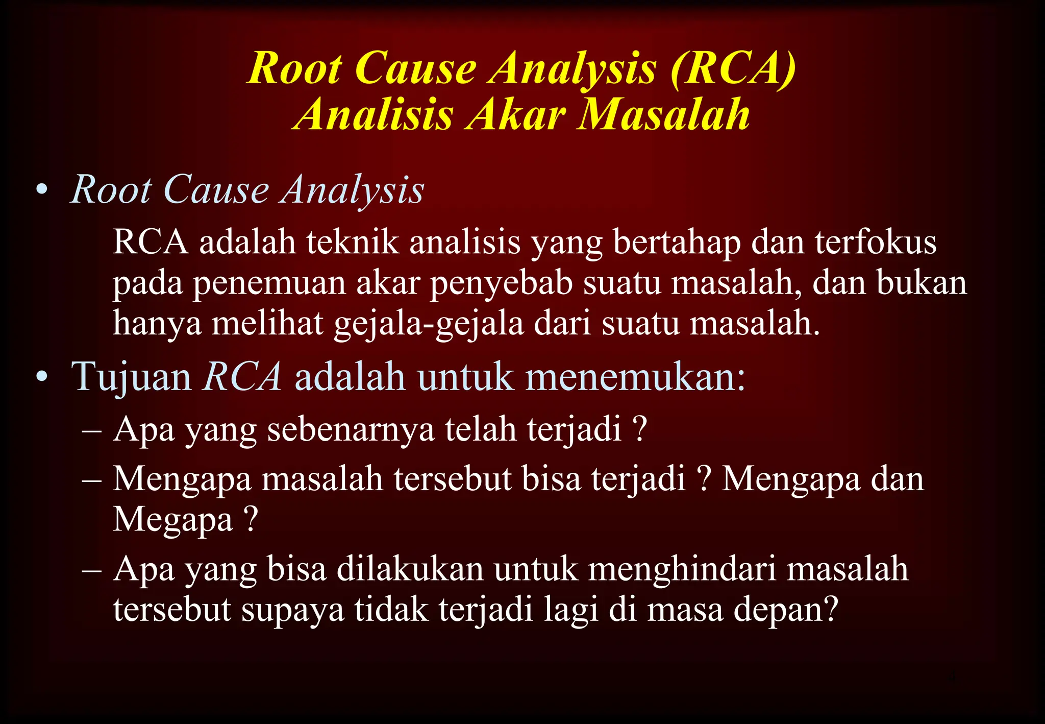 Presentasi Root Cause Diagram bandung ppt | PPT