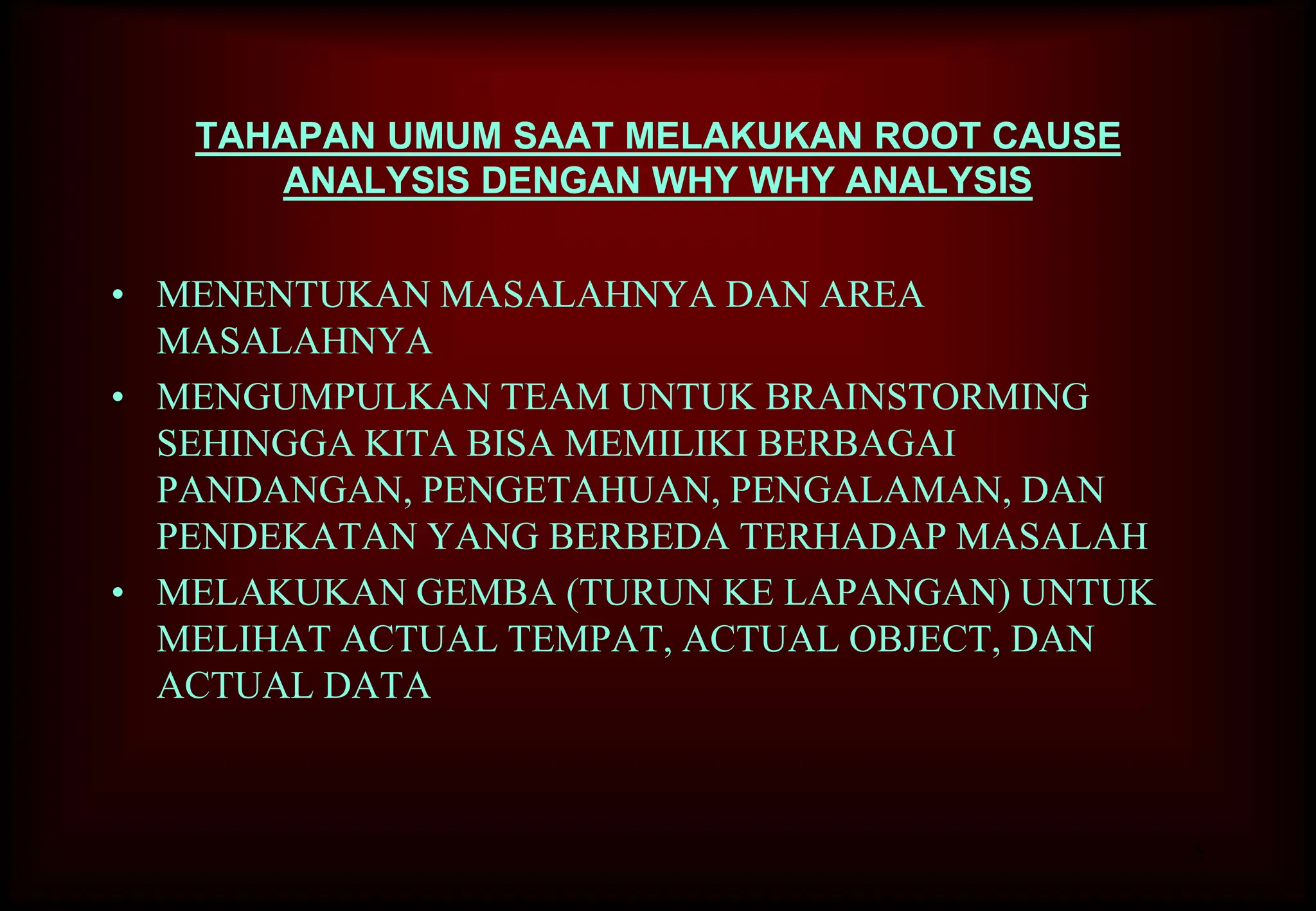Presentasi Root Cause Diagram bandung ppt | PPT