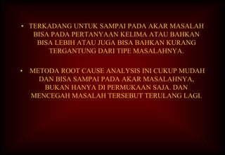Presentasi Root Cause Diagram bandung ppt | PPT