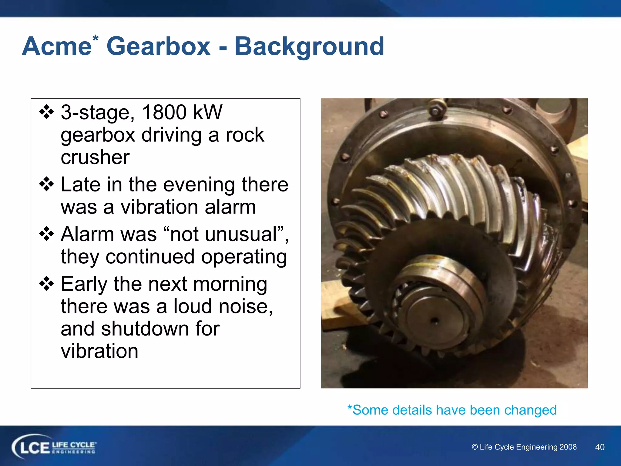 Root Cause Failure Analysis by Eugene Cottle-Lifecycle Engineering | PPTX