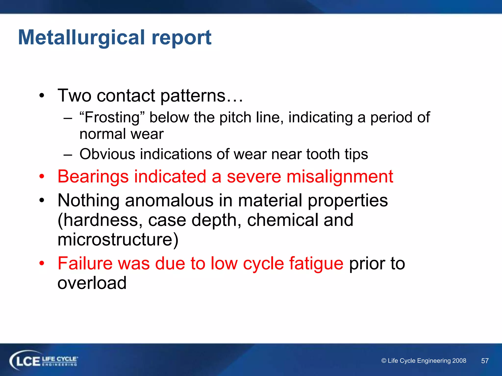 Root Cause Failure Analysis by Eugene Cottle-Lifecycle Engineering | PPTX