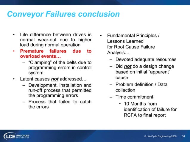 Root Cause Failure Analysis by Eugene Cottle-Lifecycle Engineering ...