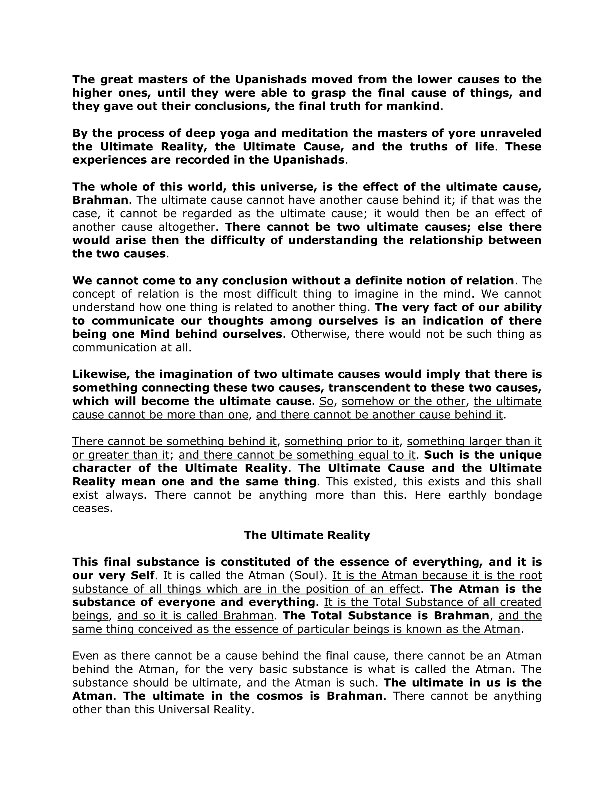 Root Cause of Hunger and Thirst | PDF