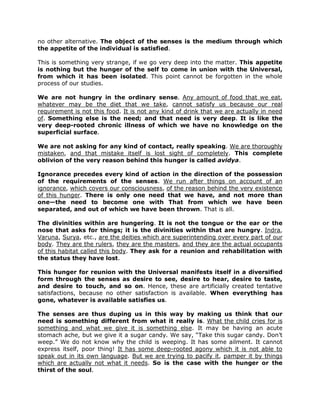 Root Cause of Hunger and Thirst | PDF