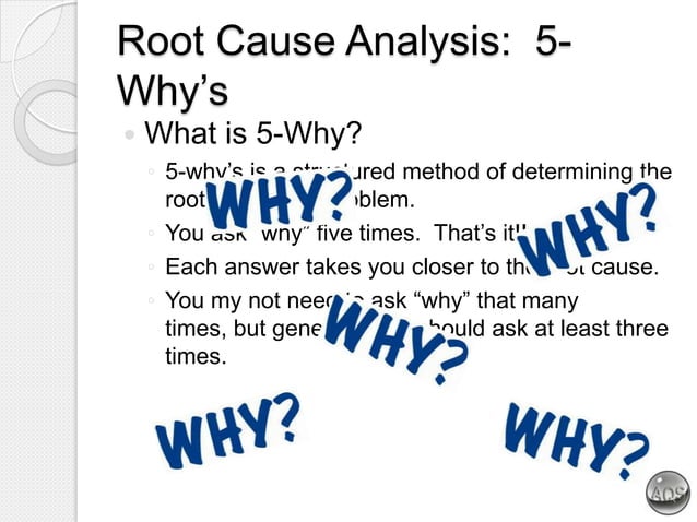 Root cause presentation | PPT