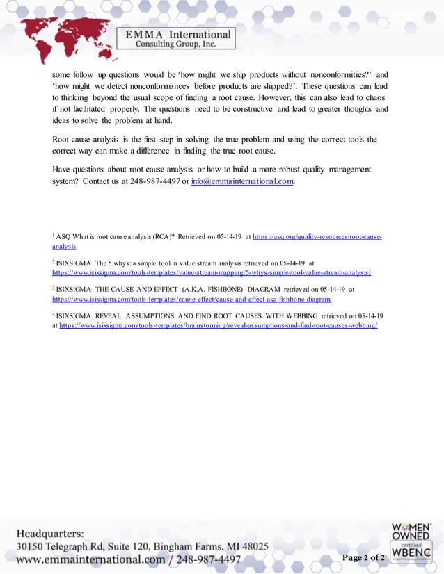 Are You Finding True Root Causes? | DOCX