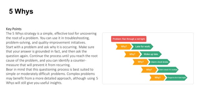 Root causes by 5 whys | PPT