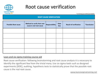 Root cause verification | PPTX
