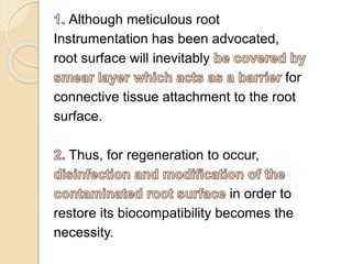 Root conditioning in periodontics | PPTX