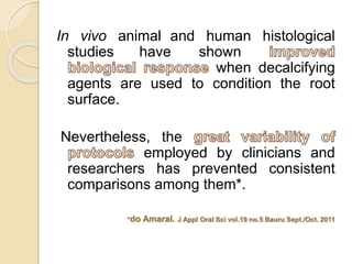 Root conditioning in periodontics | PPTX