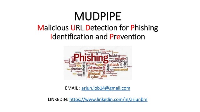 Phishing Detection Using Machine Learning Ppt