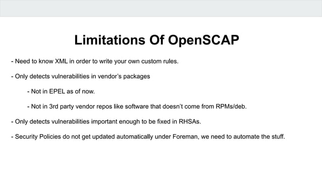 Securing Infrastructure with OpenScap The Automation Way !! | PPT