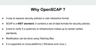 Securing Infrastructure with OpenScap The Automation Way !! | PPT