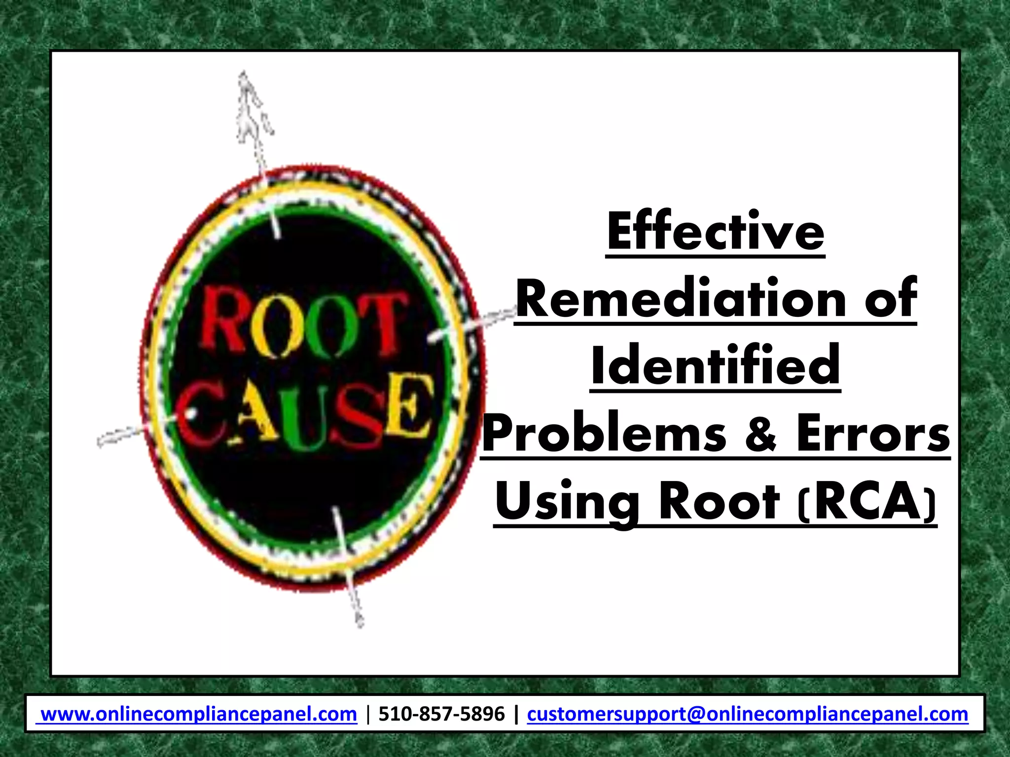 Root couse analysis tools and root couse analysis training | PPT