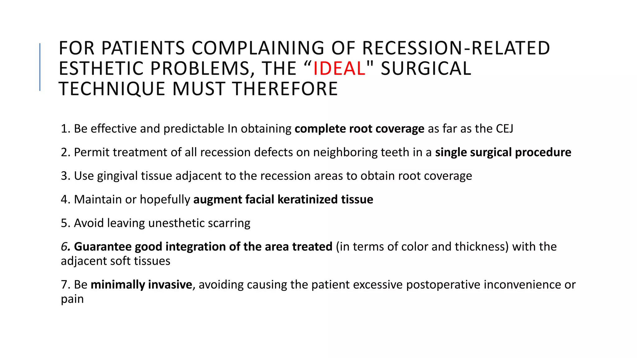 Root Coverage Surgical Techniques | PPTX