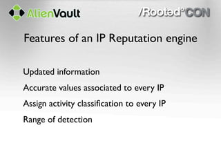 Building an IP Reputation Engine: Tracking the Miscreants | PDF