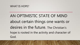 Rooted in Hope | PPT