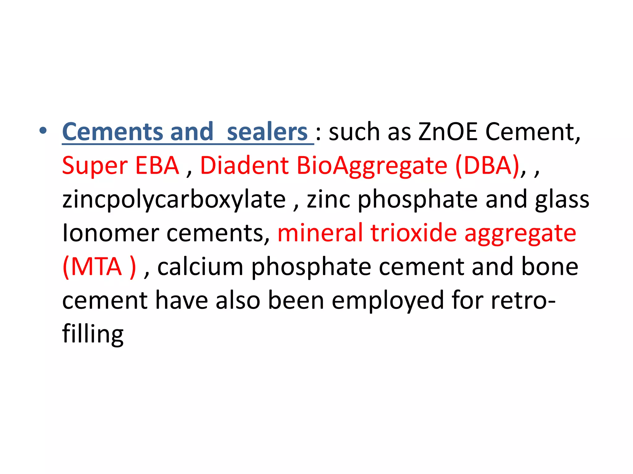 Root end filling | PPTX