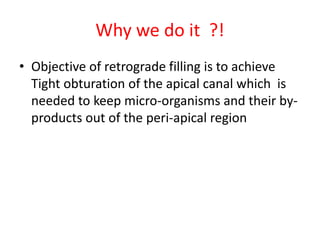 Root end filling | PPTX