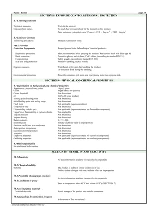 Rooter msds | PDF