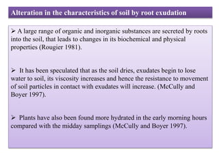 Root Exudates :Functions in plant-microbe interaction | PPTX