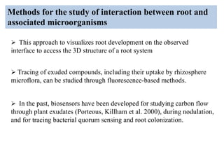 Root Exudates :Functions in plant-microbe interaction | PPTX