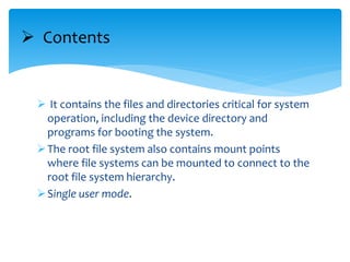 Root file system | PPTX