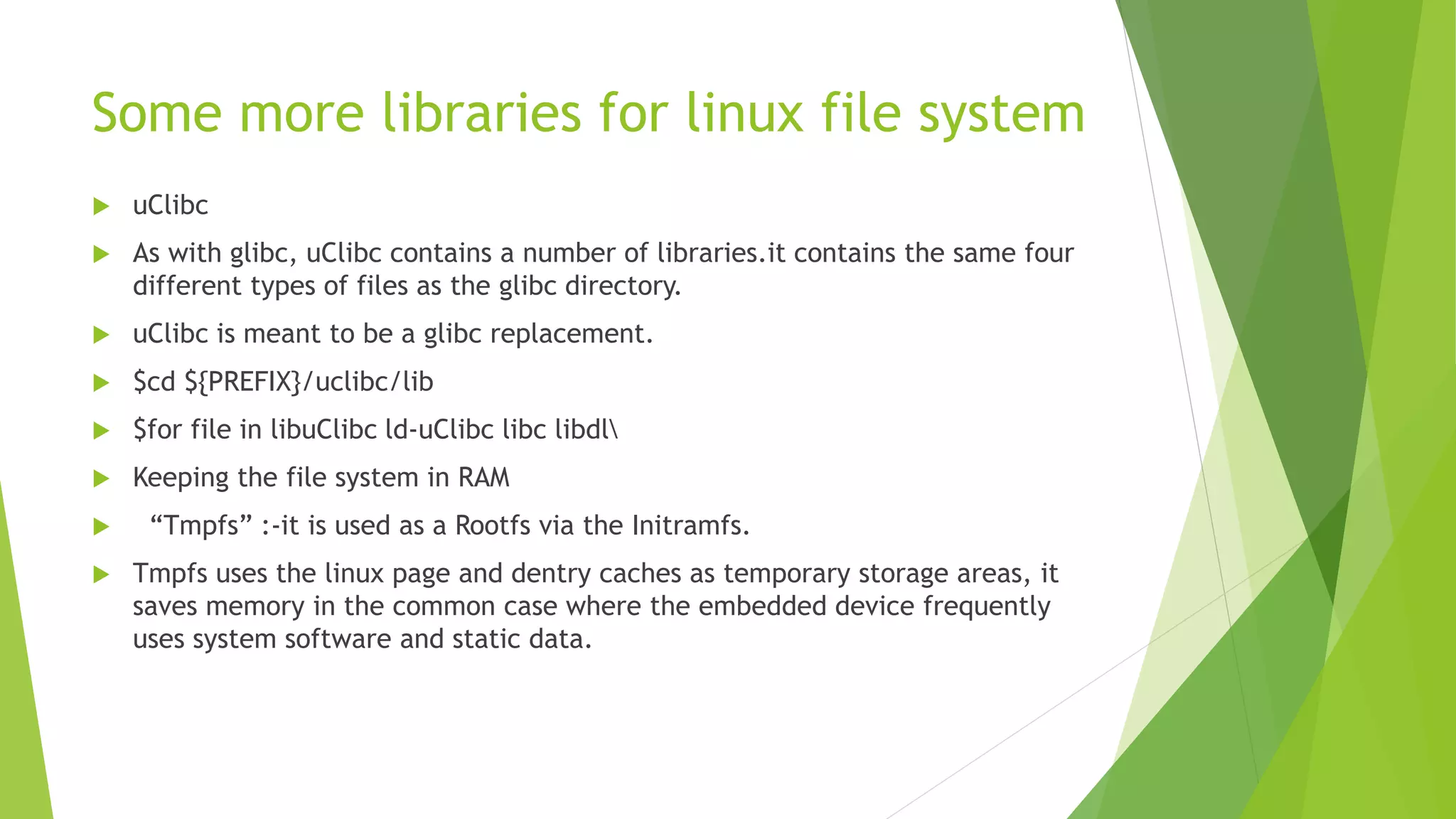 Root File System For Embedded Systems Ppt