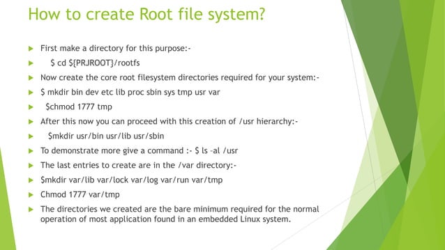 Root file system for embedded systems | PDF