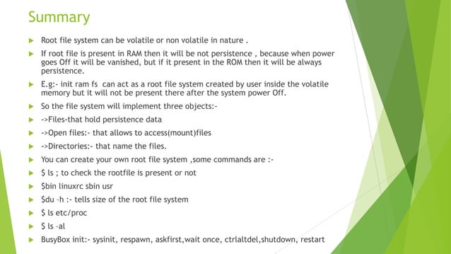 Root file system for embedded systems | PDF