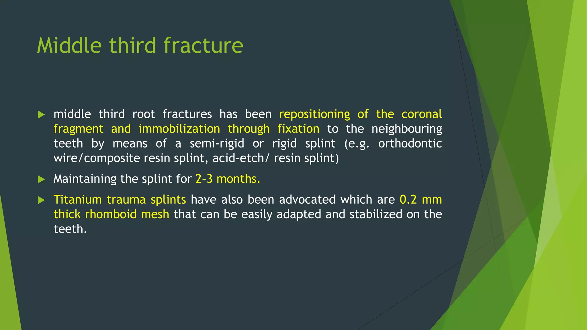 Root fractures and its management | PPTX