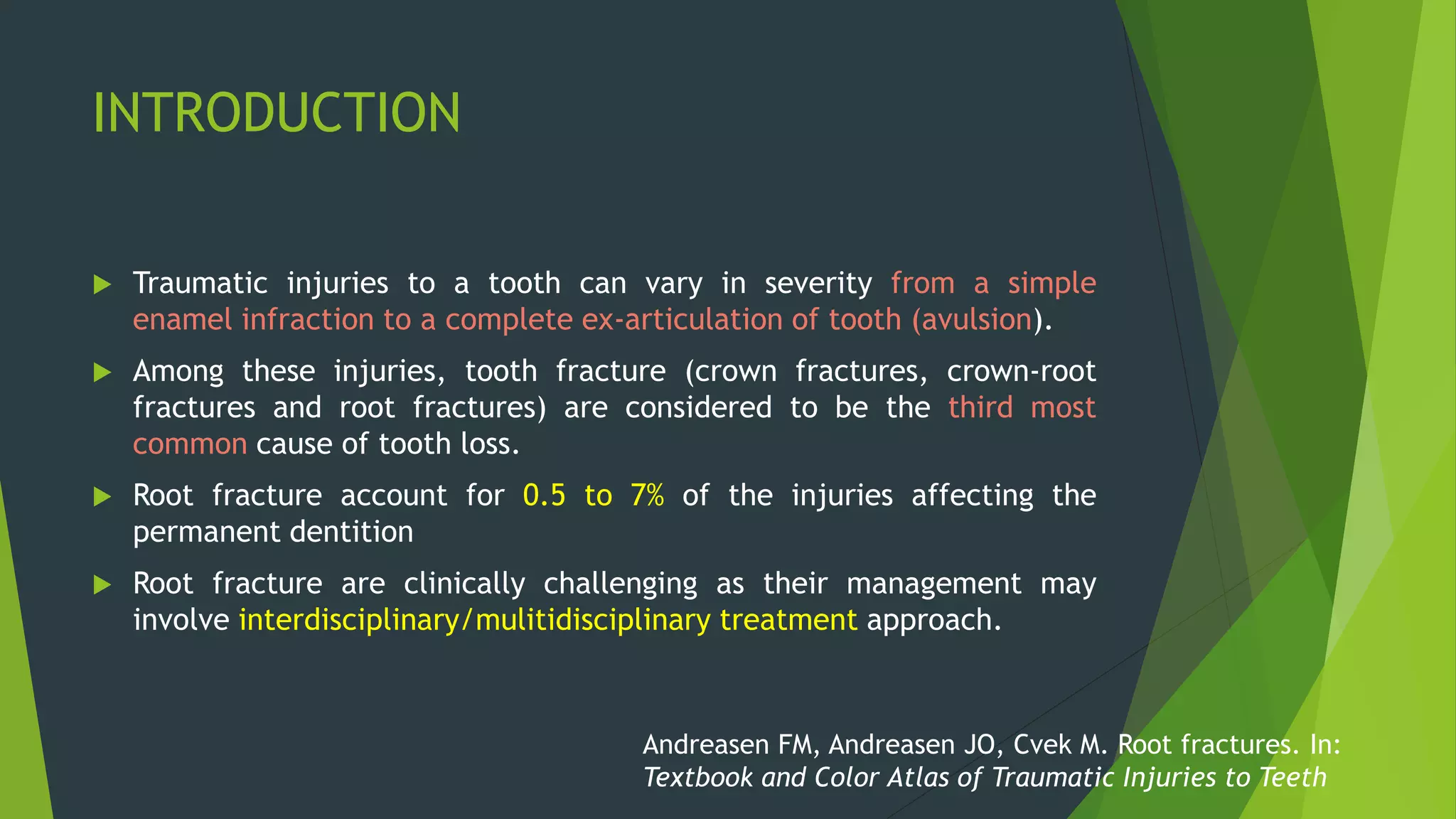Root fractures and its management | PPTX