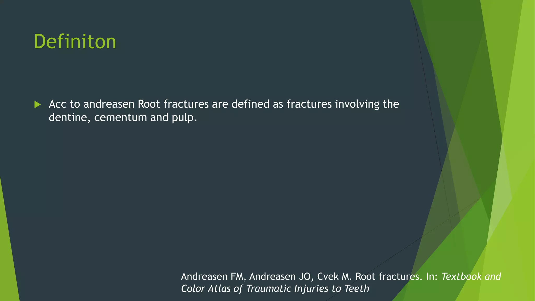 Root fractures and its management | PPTX