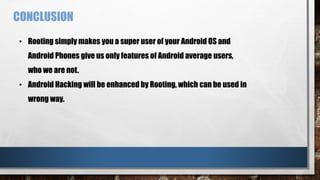 Rooting android | PPT