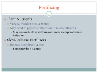 Rooting media in greenhouse | PPTX