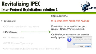 Rooting your internals - Exploiting Internal Network Vulns via the Browser Using BeEF Bind | PPT
