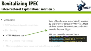 Rooting your internals - Exploiting Internal Network Vulns via the Browser Using BeEF Bind | PPT