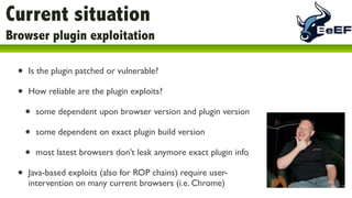 Rooting your internals - Exploiting Internal Network Vulns via the Browser Using BeEF Bind | PPT