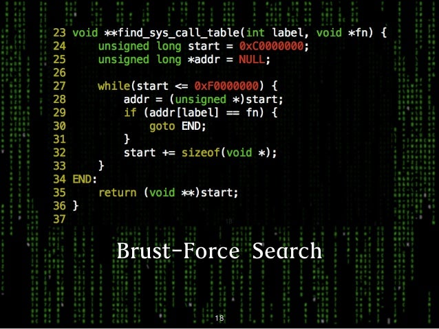 Rootkit 102 Kernel Based Rootkit