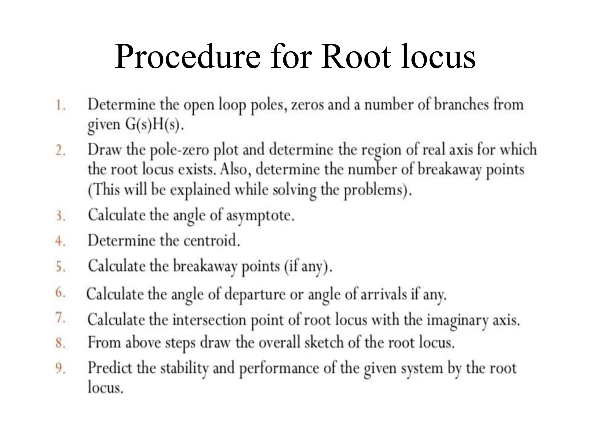 Root locus, procedure, problem solved in root locus | PPTX Root locus, procedure, problem solved in root locus | PPTX