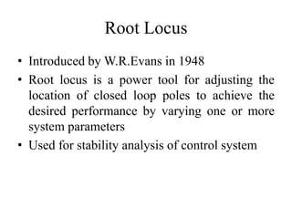 Root locus, procedure, problem solved in root locus | PPTX