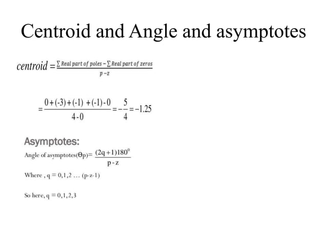 Root locus, procedure, problem solved in root locus | PPT Root locus, procedure, problem solved in root locus | PPT