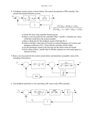 Root locus analysis | PDF