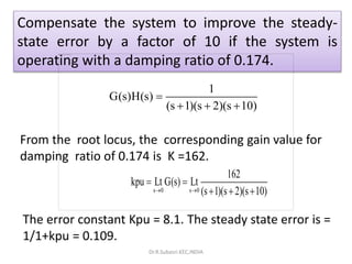 Root locus compensation | PPTX