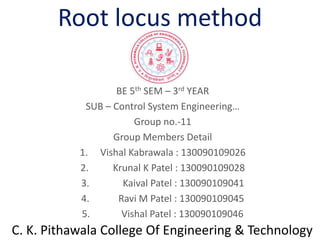 Root locus method | PPTX