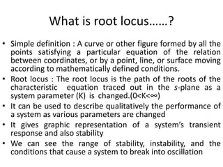 Root locus method | PPTX