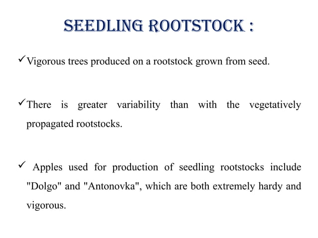 Rootstock | PPT | Agriculture | Industries