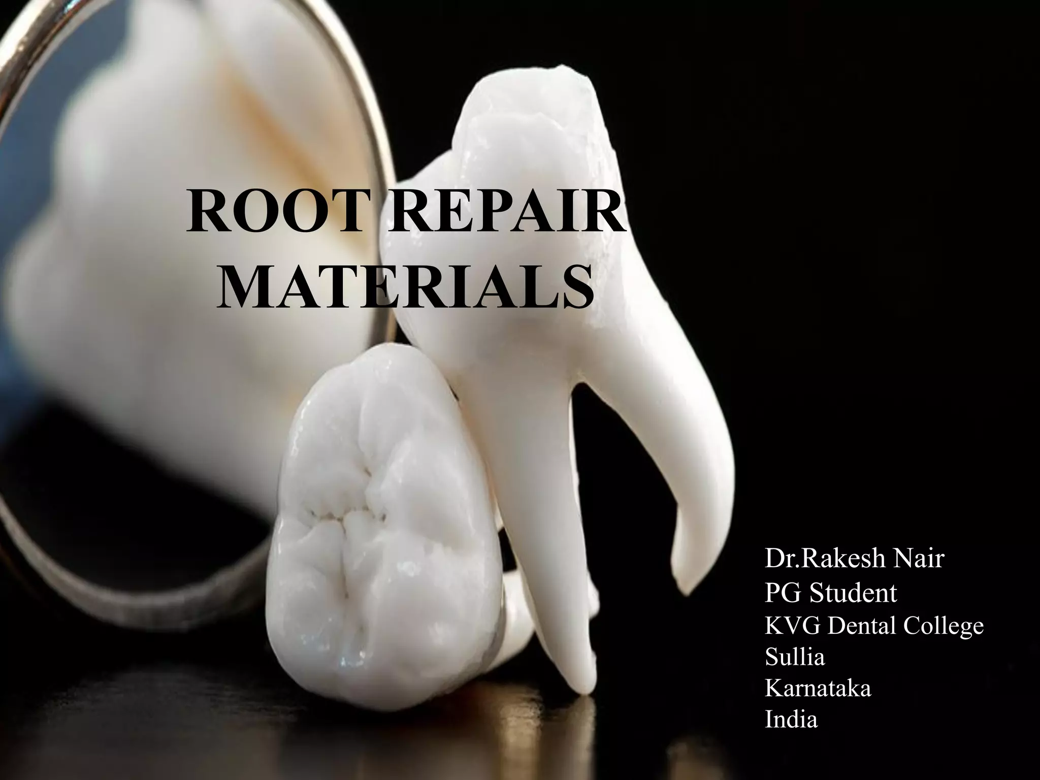 Root repair materials | PDF