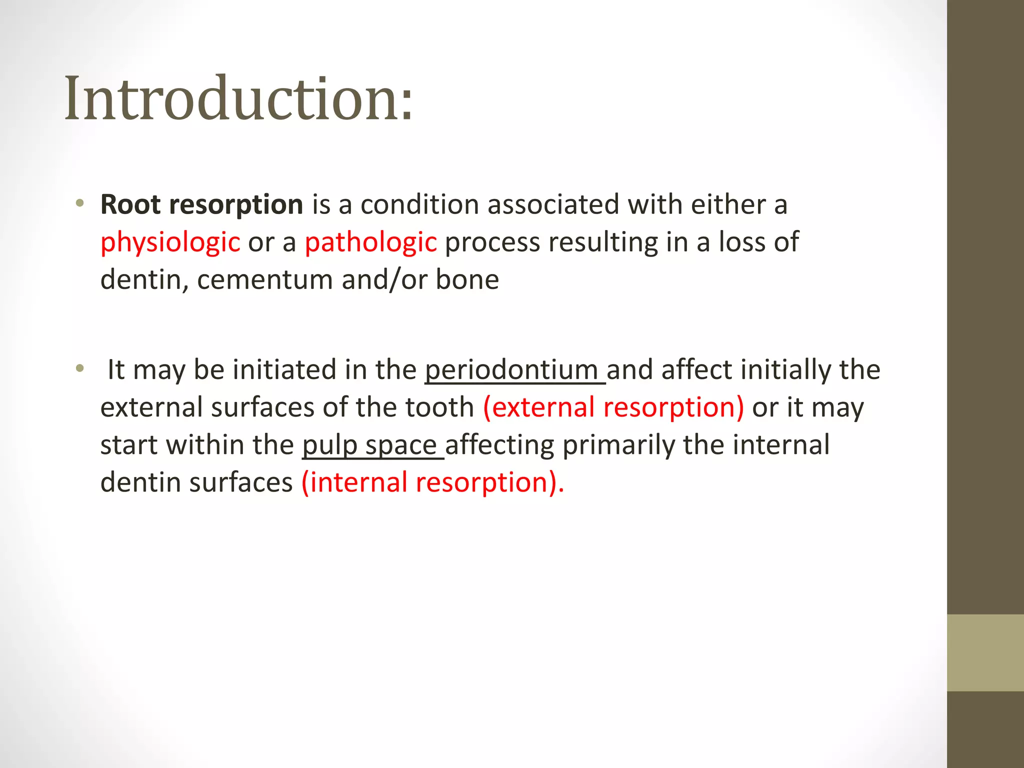 Root resorption | PPTX