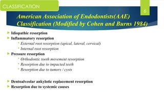 Root resorption and its management in Dentistry | PPTX